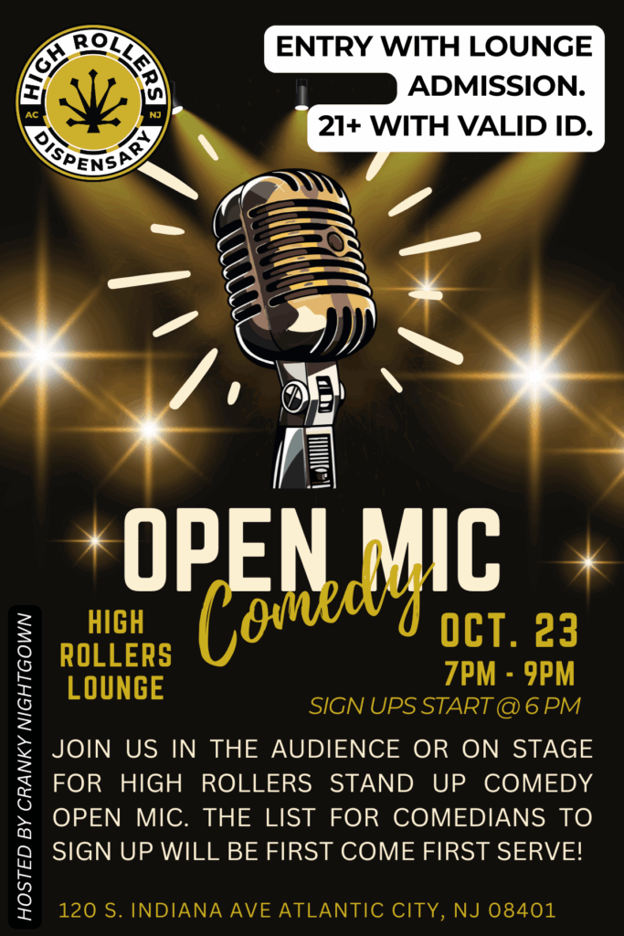 Open Mic Comedy - High Rollers Cannabis Dispensary